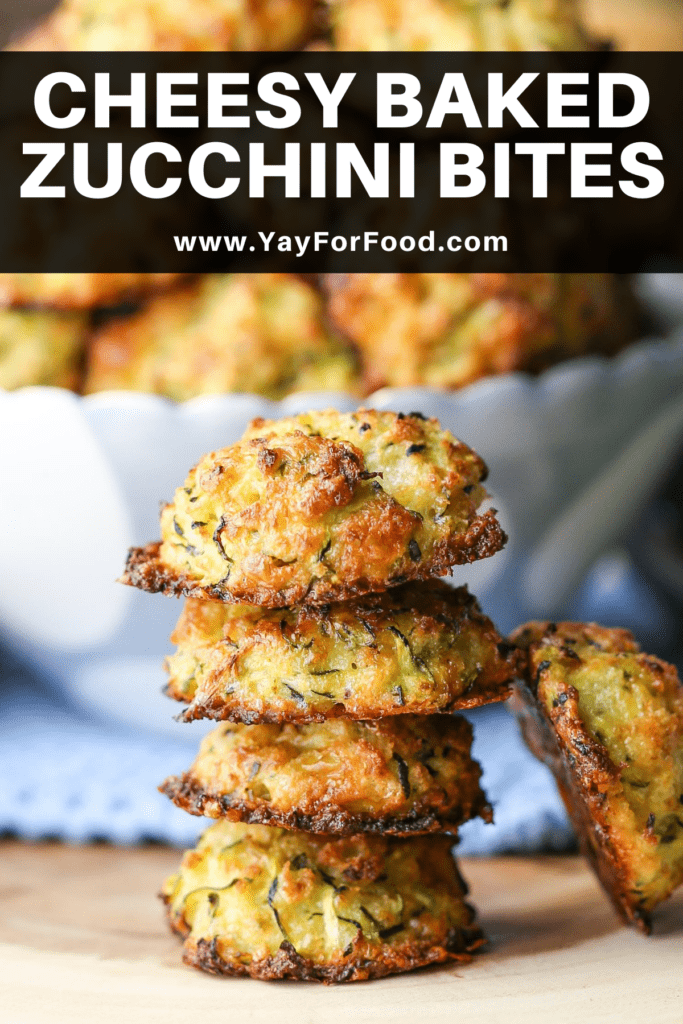 Cheesy Baked Zucchini Bites - Yay! For Food