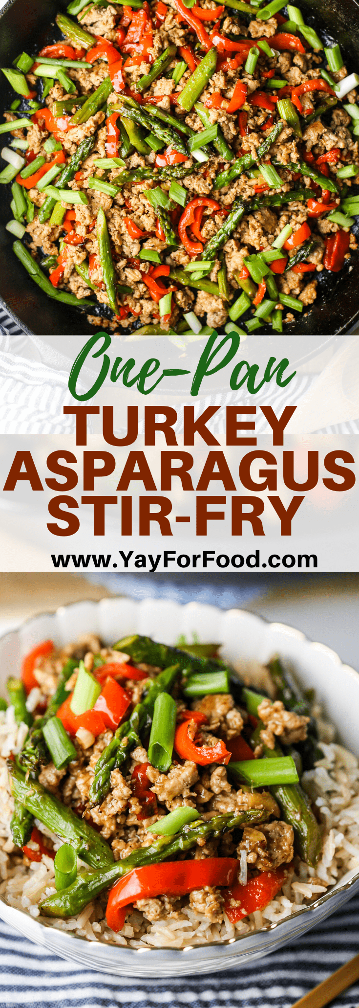One-Pan Turkey Asparagus Stir-Fry - Yay! For Food