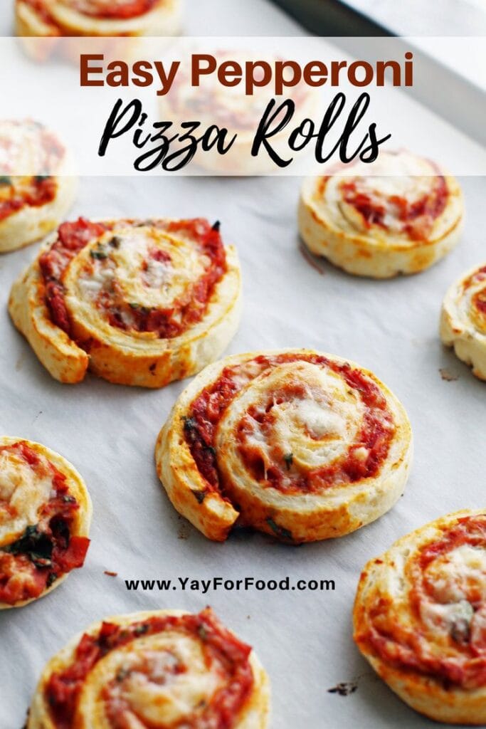 Easy Pepperoni Cheese Pizza Rolls - Yay! For Food