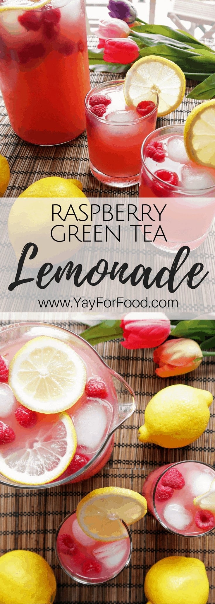 Homemade Raspberry Green Tea Lemonade - Yay! For Food