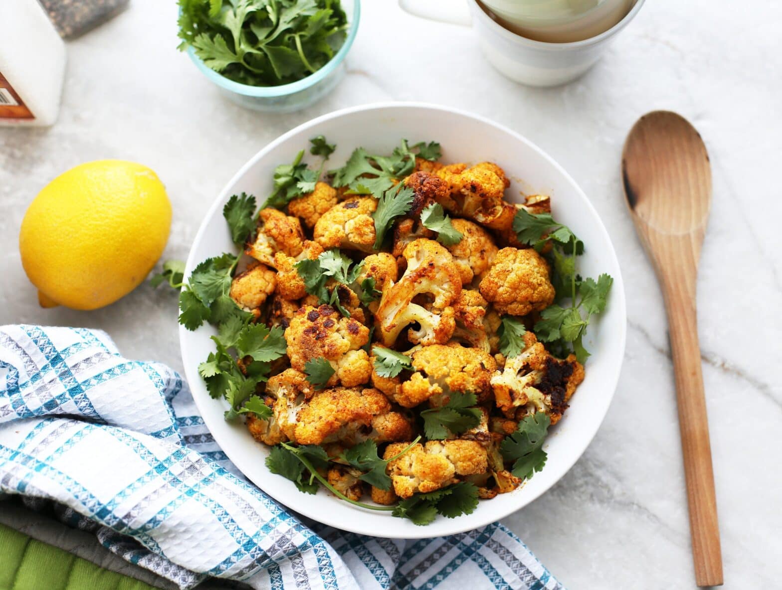 Roasted Spicy Cauliflower with Paprika and Turmeric - Yay! For Food