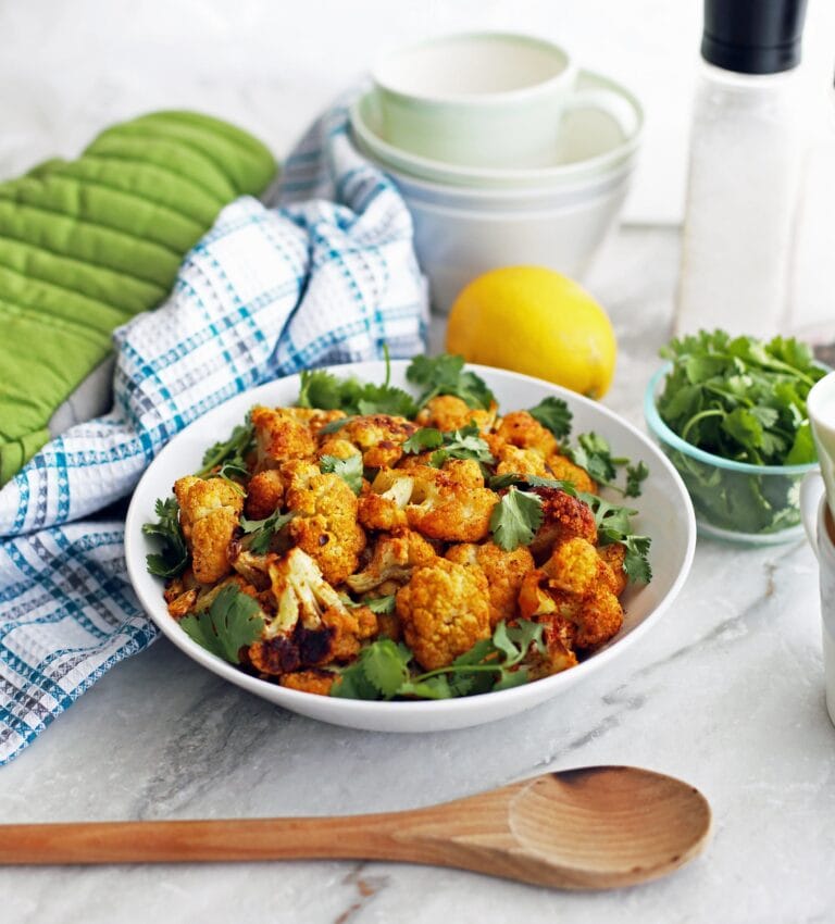 Roasted Spicy Cauliflower with Paprika and Turmeric - Yay! For Food