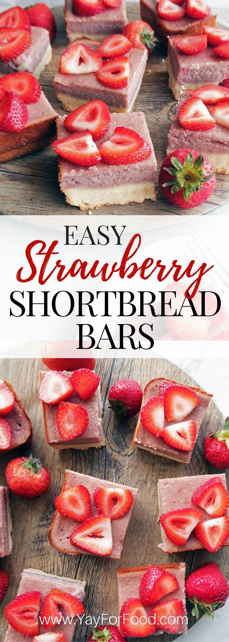 Easy Strawberry Shortbread Bars - Yay! For Food